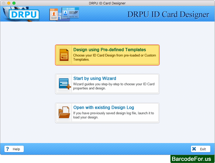 Screenshots of Mac ID Card Design Software to design ID cards ...