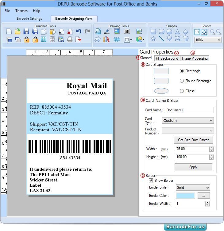 Barcode Generator for Post Office and bank - BarcodeFor.us