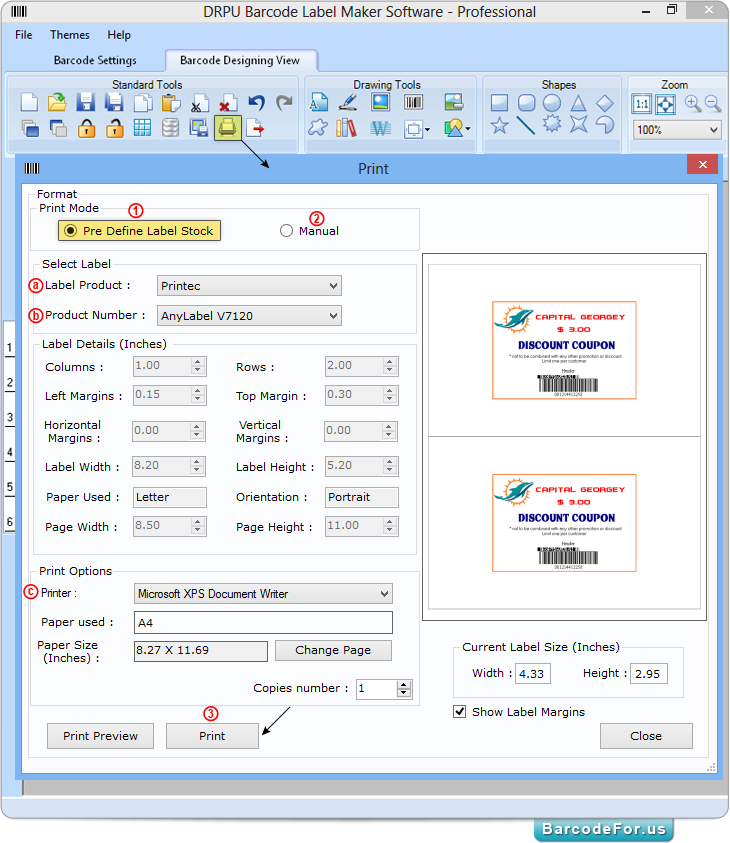Screenshots of Barcode Generator (Professional Edition) - BarcodeFor.us