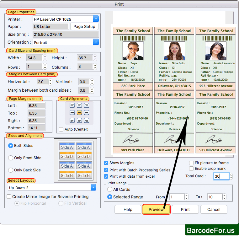 Mac Student ID Cards Maker Software generates student ID cards ...